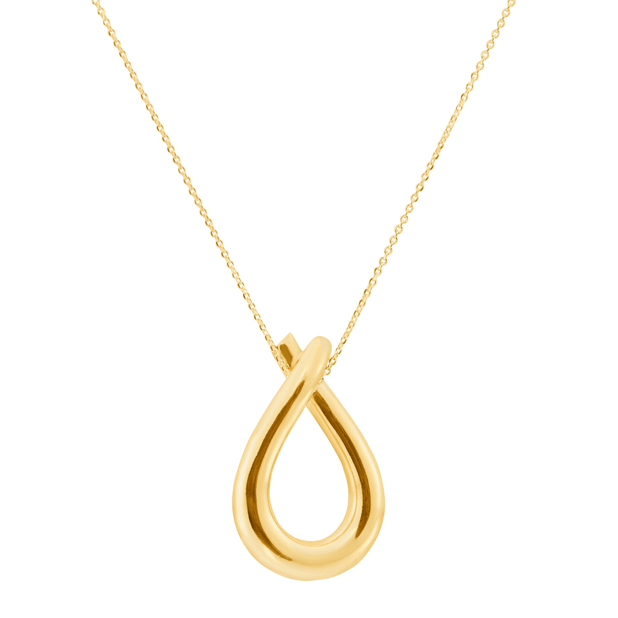 Loop Gold Necklace Large – PARELPAREL